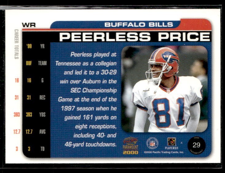 L81,803 - 2000 Paramount Premiere Date #29 Peerless Price /79 | eBay