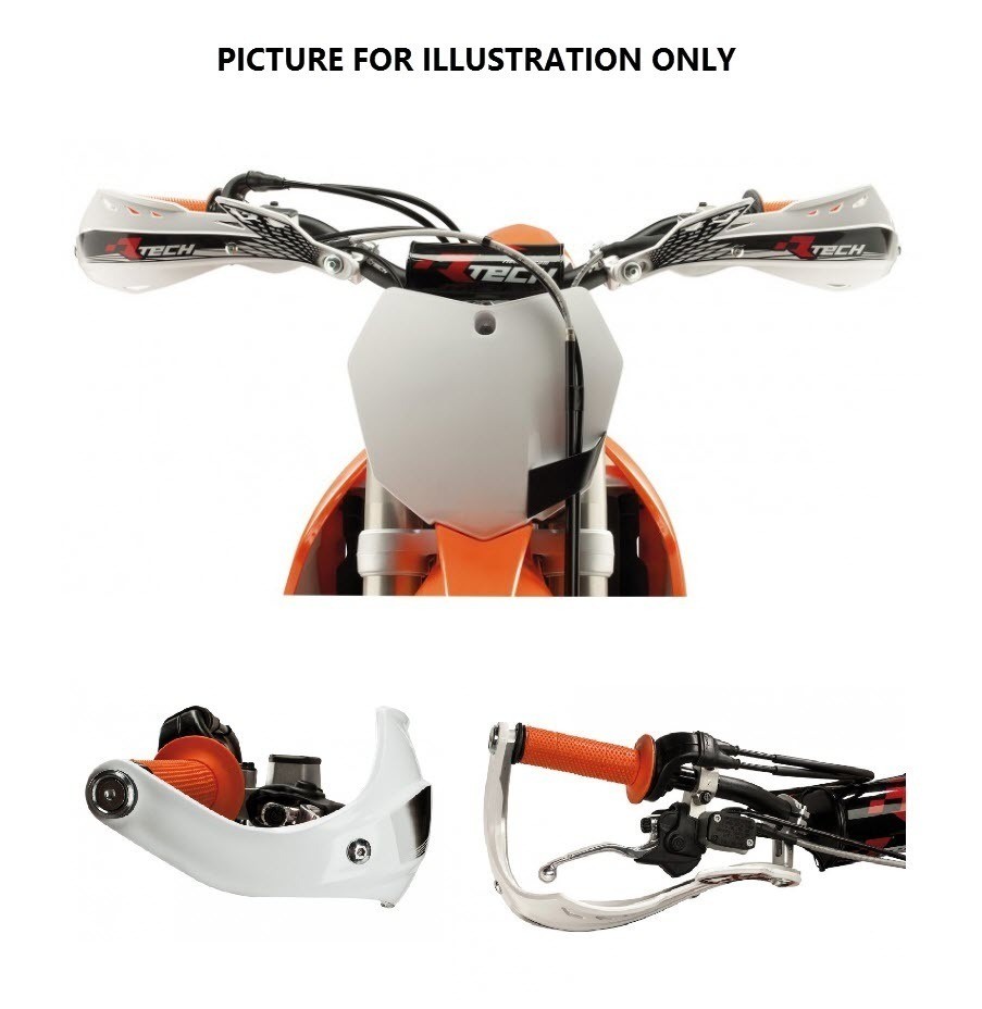 For Suzuki RM500 Rtech Enduro Handguards Gladiator Hand Guards White ...