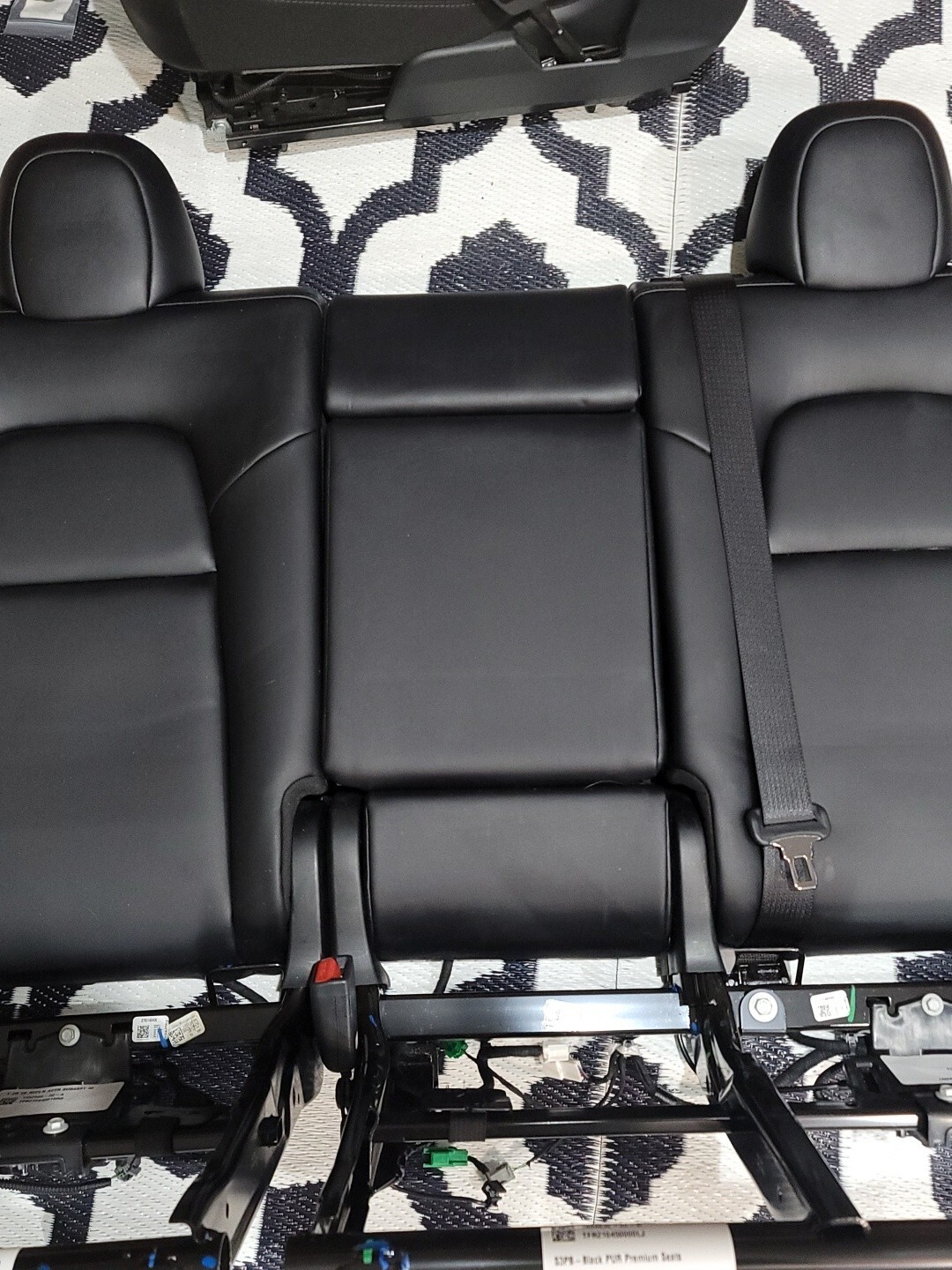 2020 2021 2022 Tesla Model Y Rear Seat Seats, Complete Assembly, Black ...