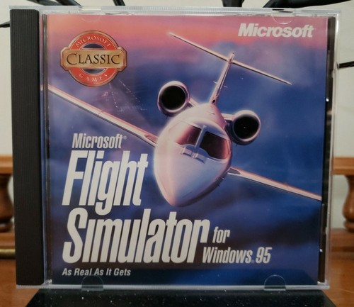 Microsoft Flight Simulator Windows 95 PC 1996 Vintage Software, Disc ...