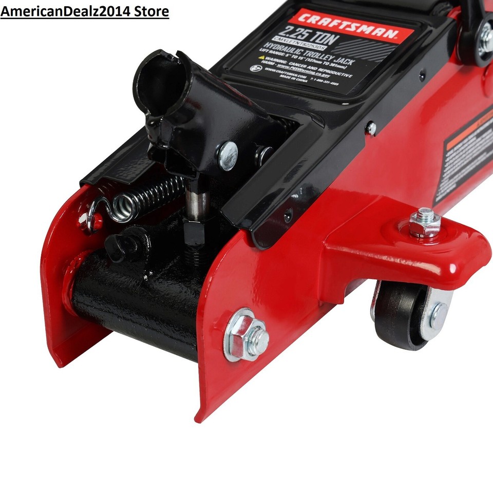 CRAFTSMAN 2.25-Ton Steel Hydraulic Floor Jack Low Lift Car Auto Vehicle ...