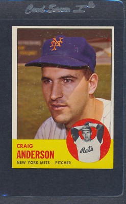 1963 Topps #059 Craig Anderson Mets EX/MT *3418 | eBay
