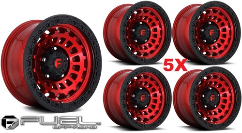17 FUEL ZEPHYR CANDY RED WHEELS RIMS FITS GLADIATOR WRANGLER ...