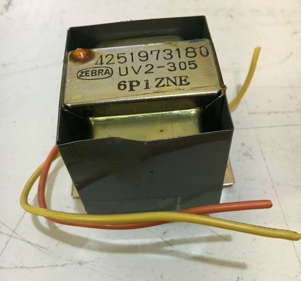 ! ZEBRA Power Transformer 4251973180 UV2-305 6P1ZNE untested rare | eBay