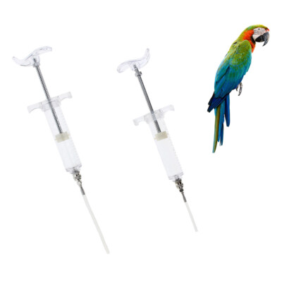 2pcs Bird Hand Feeding Syringe Perfect for Gavage Feeding Disable ...