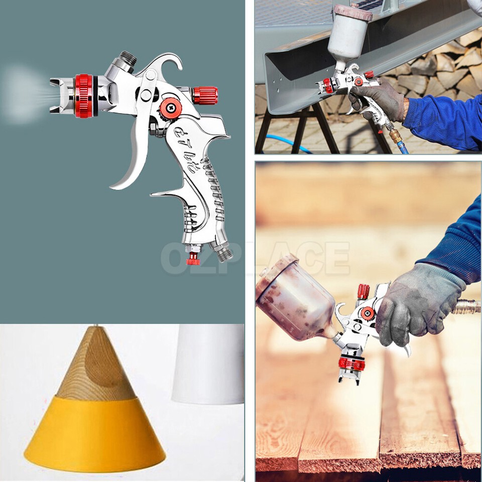 Voilamart HVLP Spray Gun Paint Gun 600CC Gravity Feed Cup 1.4mm 1.7mm ...