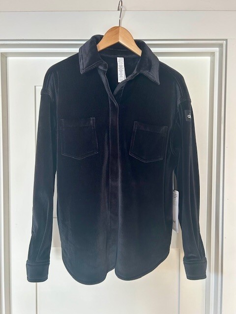 NWT ALO RIBBED VELOUR MOUNTAIN SIDE SHACKET Size S/P | eBay