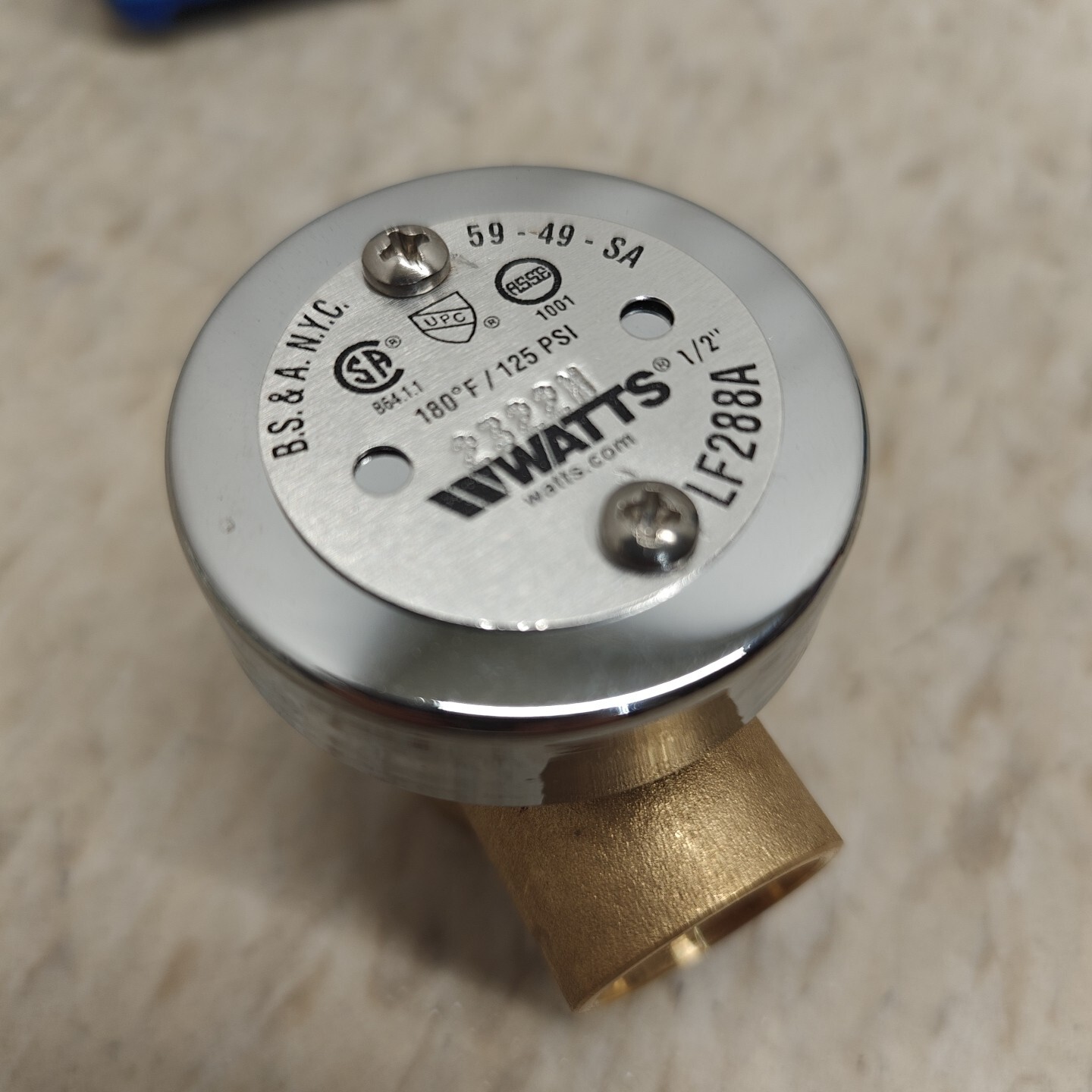 Watts LF288A 1/2" Anti-Siphon Vacuum Breaker (0792038) for sale online ...