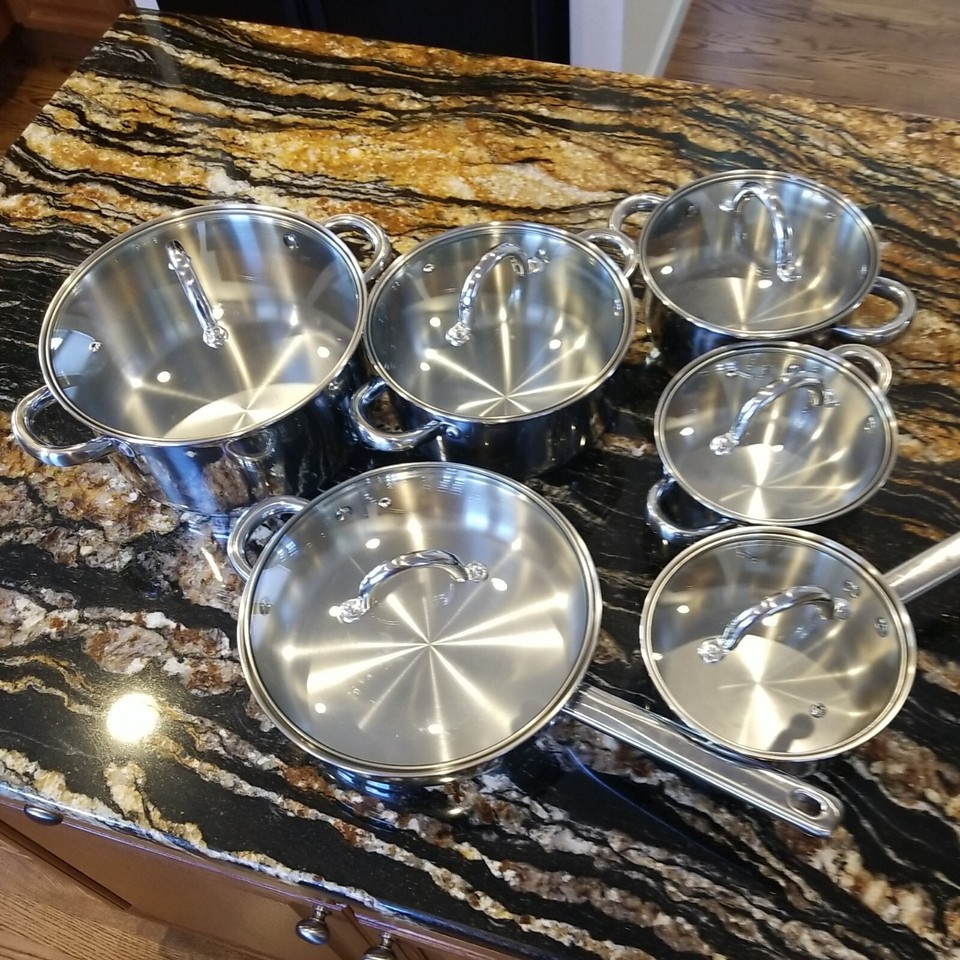 Neway Cook N Home 12-Piece Stainless Steel Cookware Set NEW | eBay