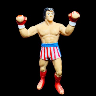 Winston Toys Rocky Balboa American Flag Action Figure Eraser Rare 1985 ...