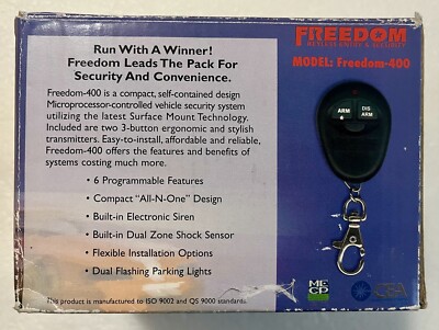 Omega Freedom 400 - Keyless Entry & Security (FOB & Alarm) | eBay