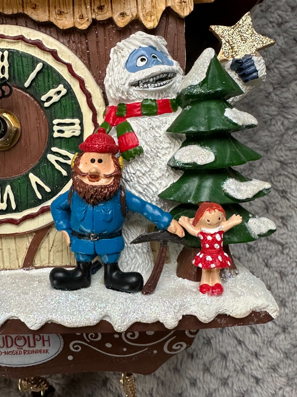 Bradford Exchange Rudolph the Red Nosed Reindeer Musical Cuckoo Clock ...