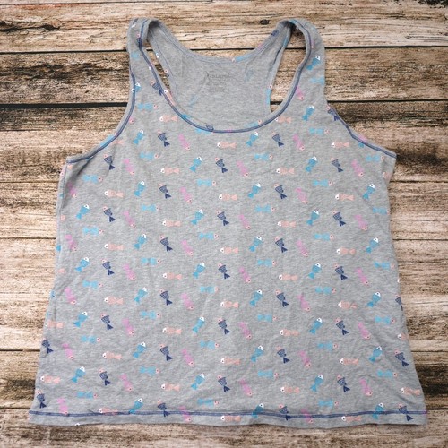 Natural Reflections Women's Size XL Grey Print Racerback Tank Top #1698 ...