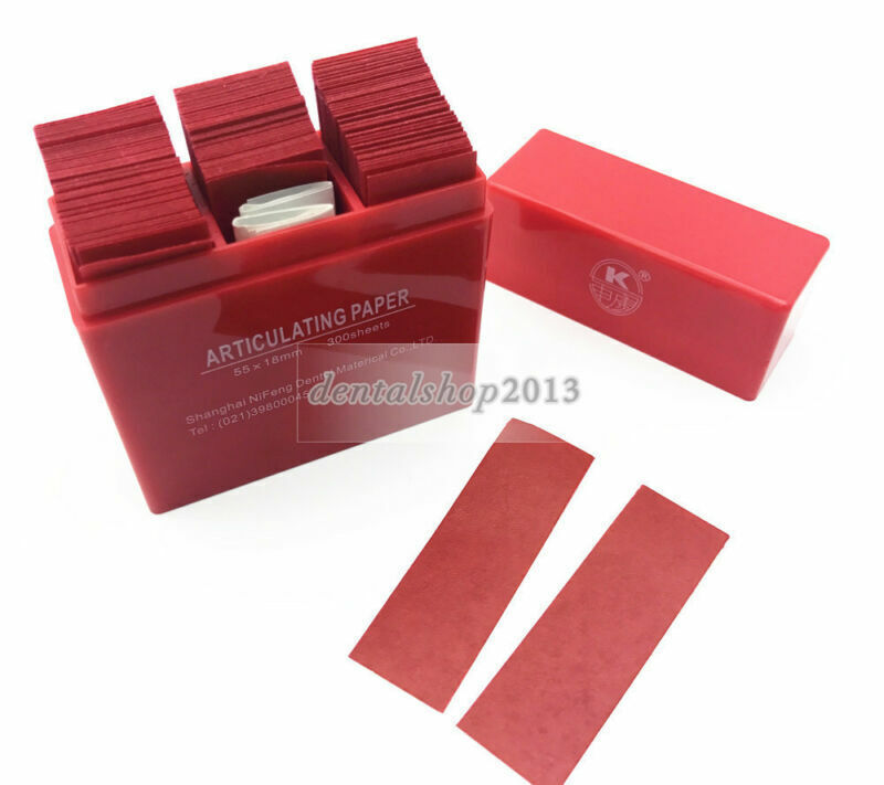 300 sheets dental articulating paper teeth care red strip dental lab ...