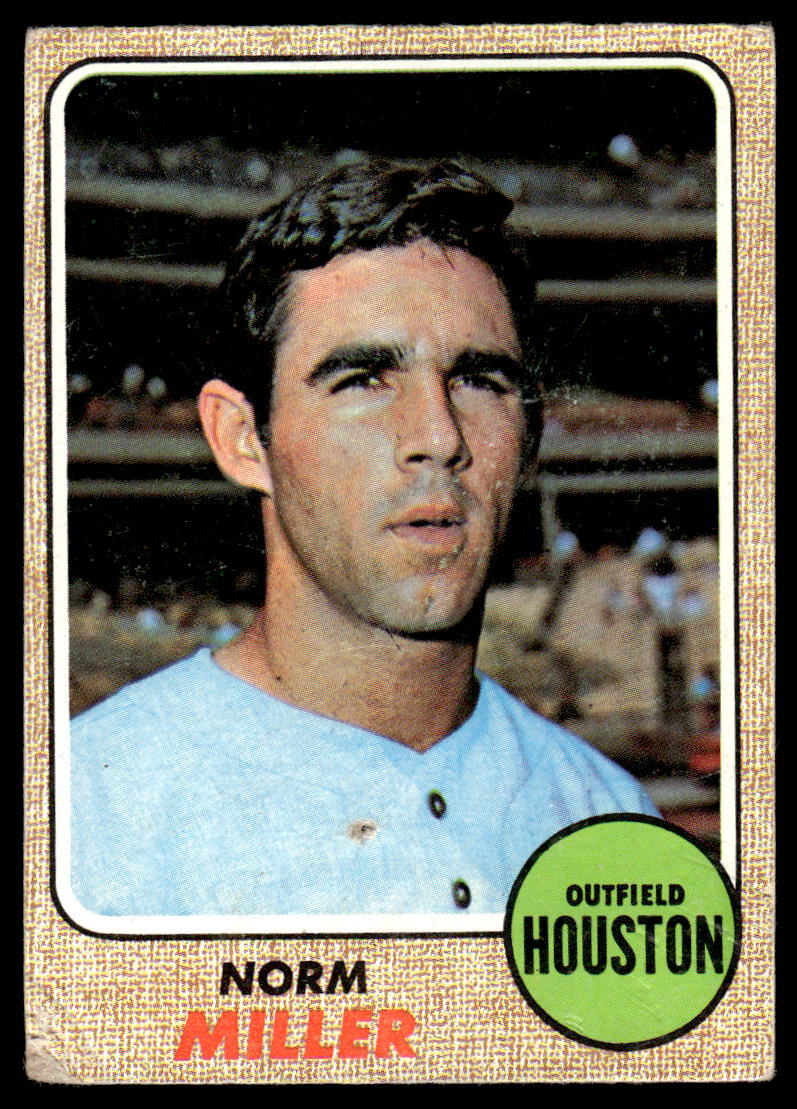 1968 Topps Norm Miller #161 Houston Astros Baseball Card | eBay