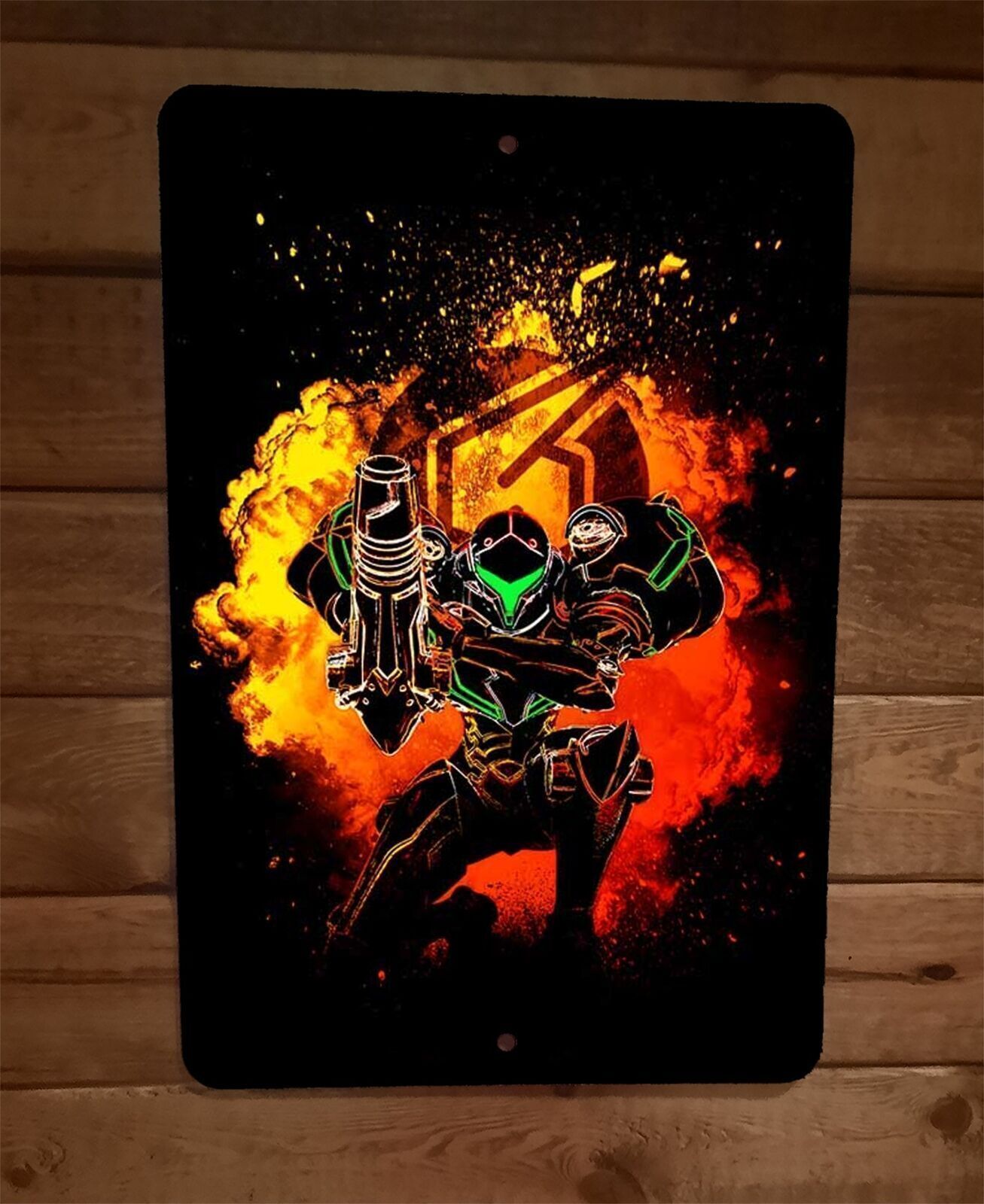 Samus Aran Video Game Art Metroid 8x12 Metal Wall Bar Sign Poster | eBay