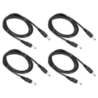 4 Pcs 3Ft Male to Male Plug 3.5 x 1.35mm DC Power Extension Cord Cable ...