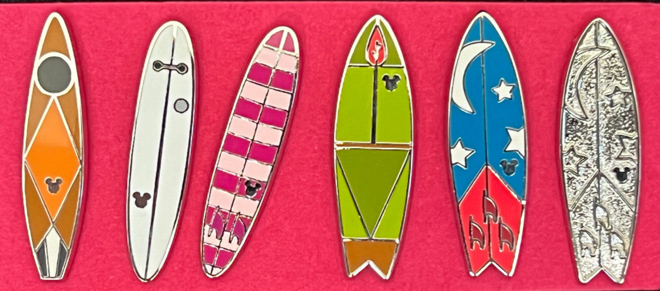 Complete Set of Disney Surfboard 2018 Hidden Mickey Pins | eBay