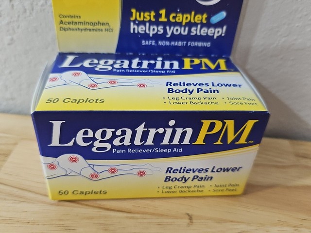 Legatrin PM Pain Reliever & Sleep Aid Caplets - 50 Count for sale ...