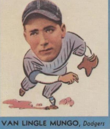 1977 Dover Classic Baseball Cards Reprints - Van Mungo 1938 Goudey ...