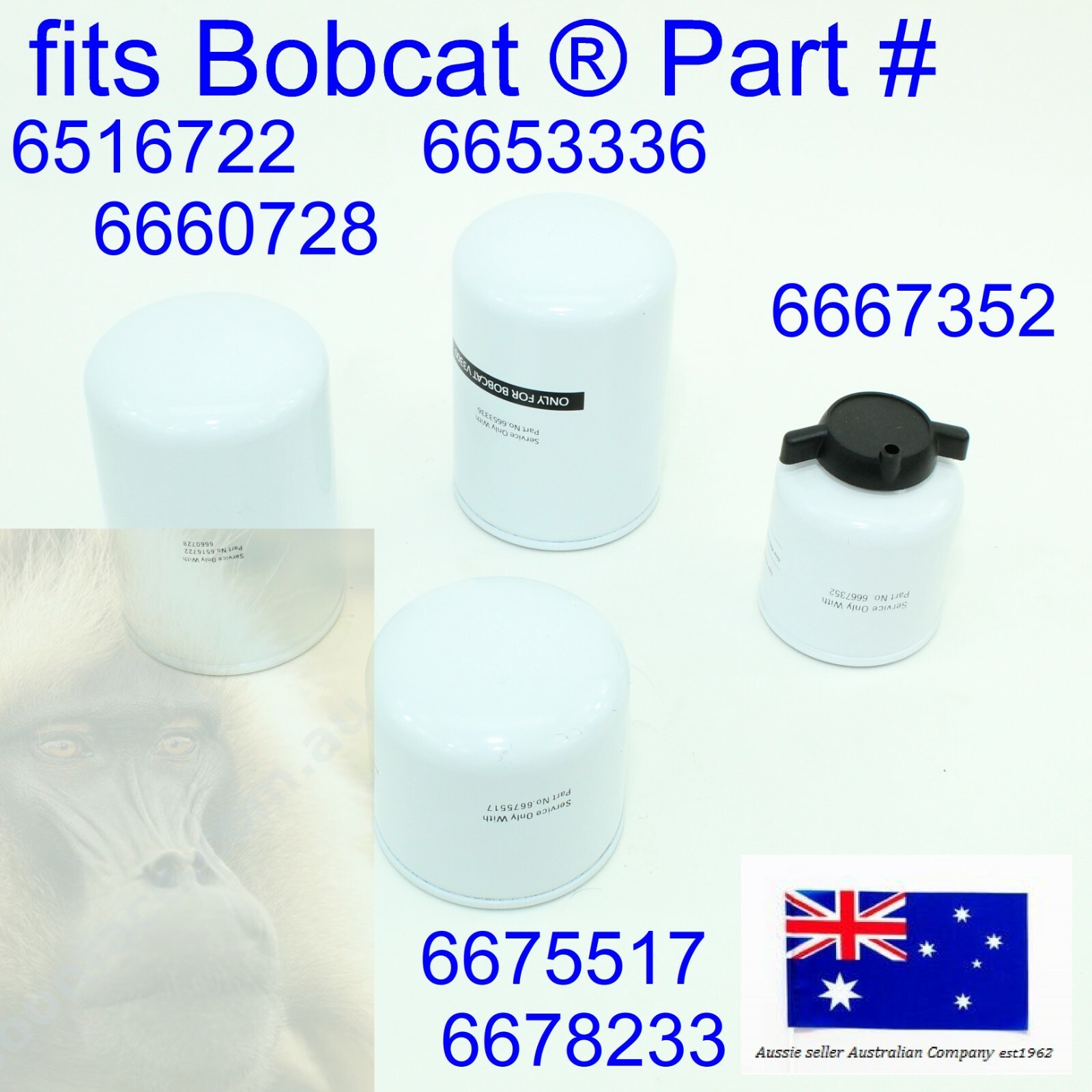 Filter Kit for Bobcat 6675517 6667352 6653336 6516722 325 328 Oil Fuel ...