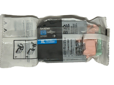 Brother LC103C CYAN Genuine High Yield Ink Cartridge Sealed | eBay