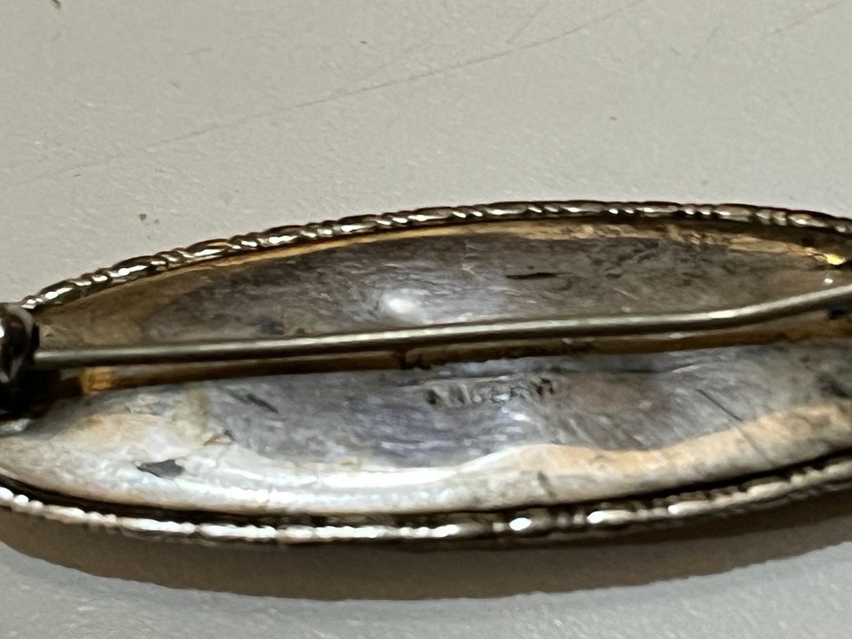 Antique Edwardian Brooch, Sterling Silver Morpho Butterfly Wing ,Thomas ...