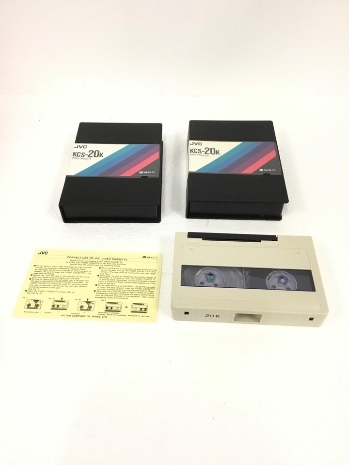 NEW Box Of 10 JVC KCS-20K VCR Video Cassette with Instruction Sheets ...