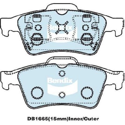 Bendix EURO Brake Pad Set Rear DB1665 EURO+ | eBay Australia