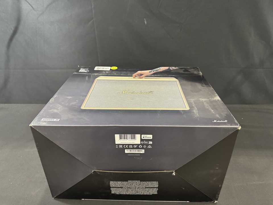 Marshall 1006021 Woburn III 150W Bluetooth Wireless Speaker Cream New ...