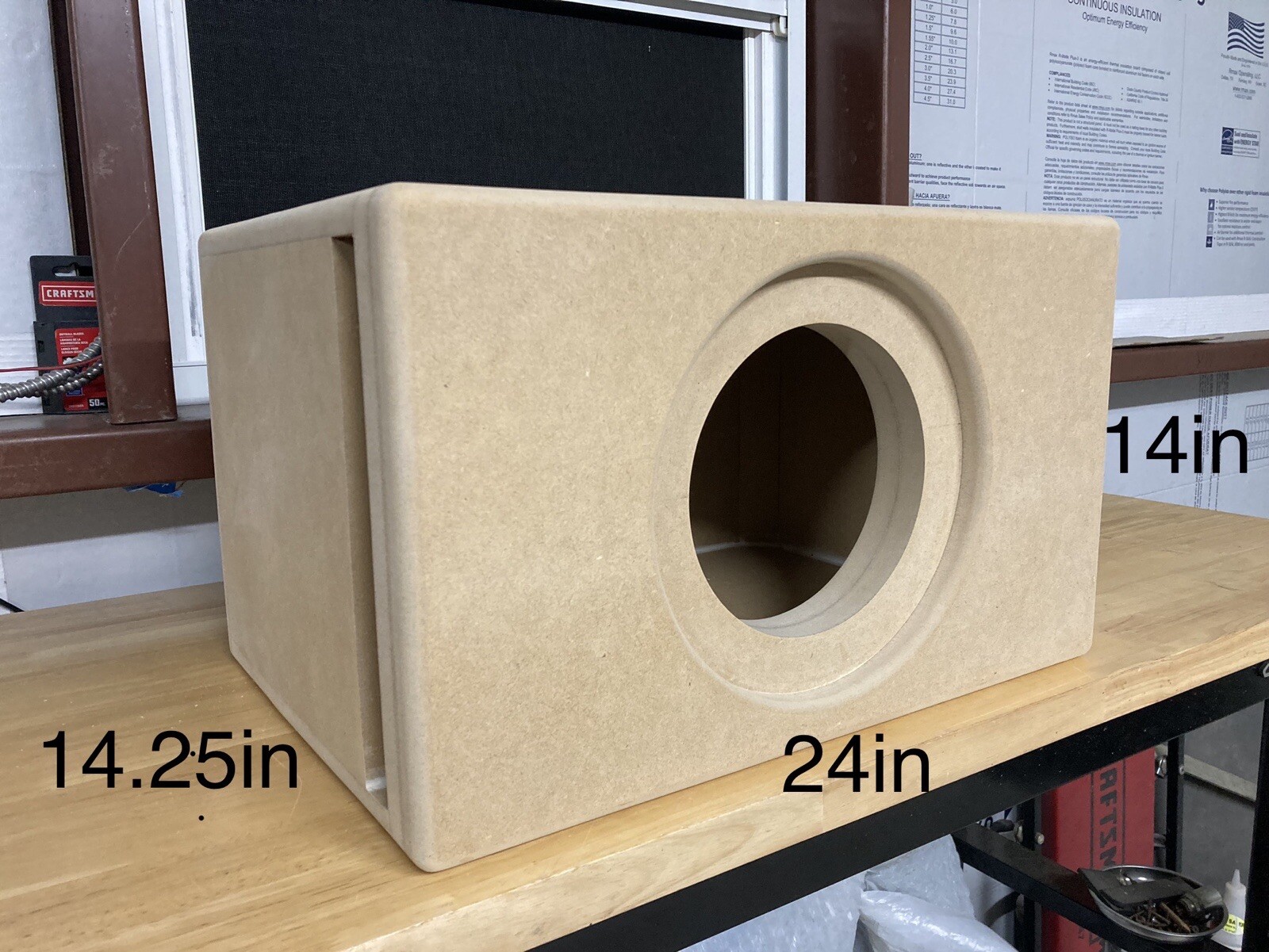 Custom JL Audio 10W7 Flush Mount Subwoofer Enclosure/Speaker Box 32Hz ...