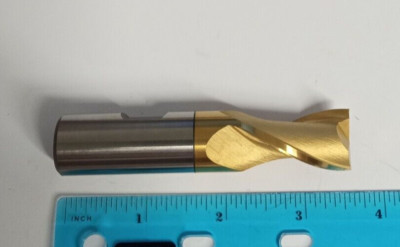 Melin 20122 3/4" 2FL CO End Mill 3/4"Shank 1-5/16"LOC 3-9/16"OAL A-2424 ...