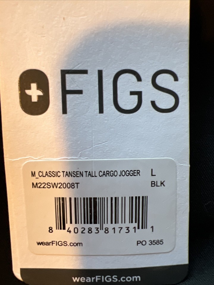 Figs Tansen Men’s Joggers L Blk NWT | eBay