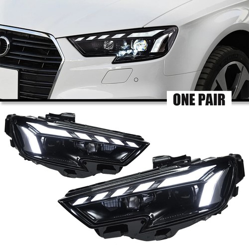 2017-2021 Audi A3 8V S3 RS3 LED Sequential Headlights Front DRL Lamps ...
