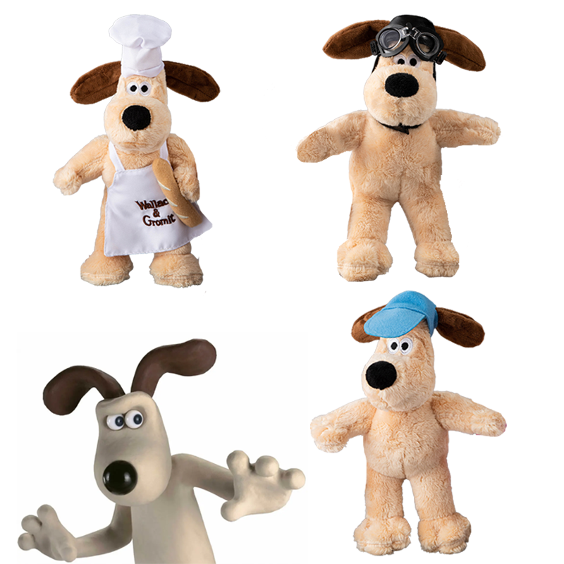 Pp Cotton Filled Wallace And Gromit Pilot Chef Stuffed Plush Doll For ...