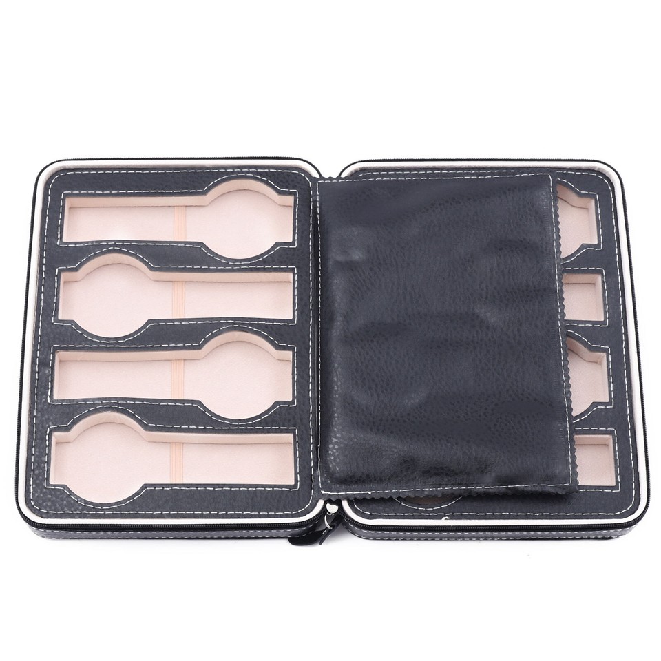 8-Grids Luxury Watch Storage Bag Carry Box Men Women Watch Display Case ...