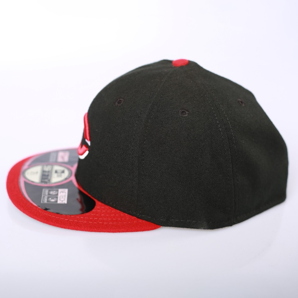 New Era Cincinnati Reds Black / Red Fitted Cap MLB Hat | eBay