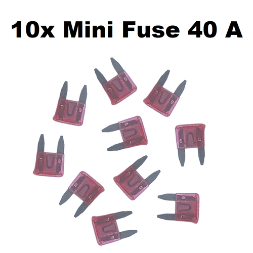 10x 40 AMP Mini Car Fuse Blade Truck Auto 40A Automotive Fuses | eBay