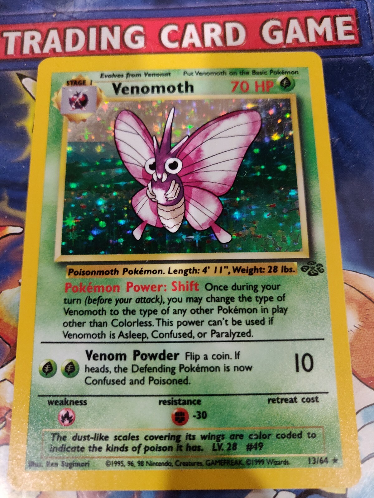 Pokemon Card Venomoth 13/64 Rare Holo 70HP | eBay