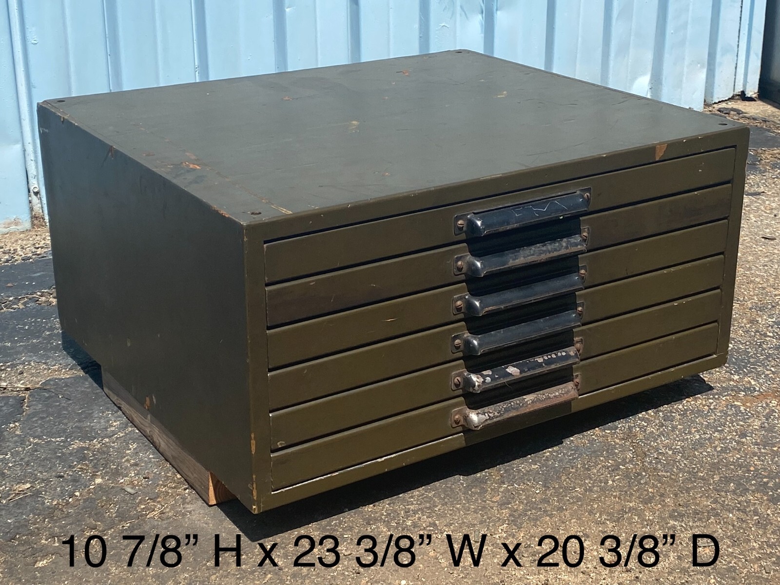 Small Wooden Cabinet With Six 2/3rds Cases For Metal Letterpress Type ...