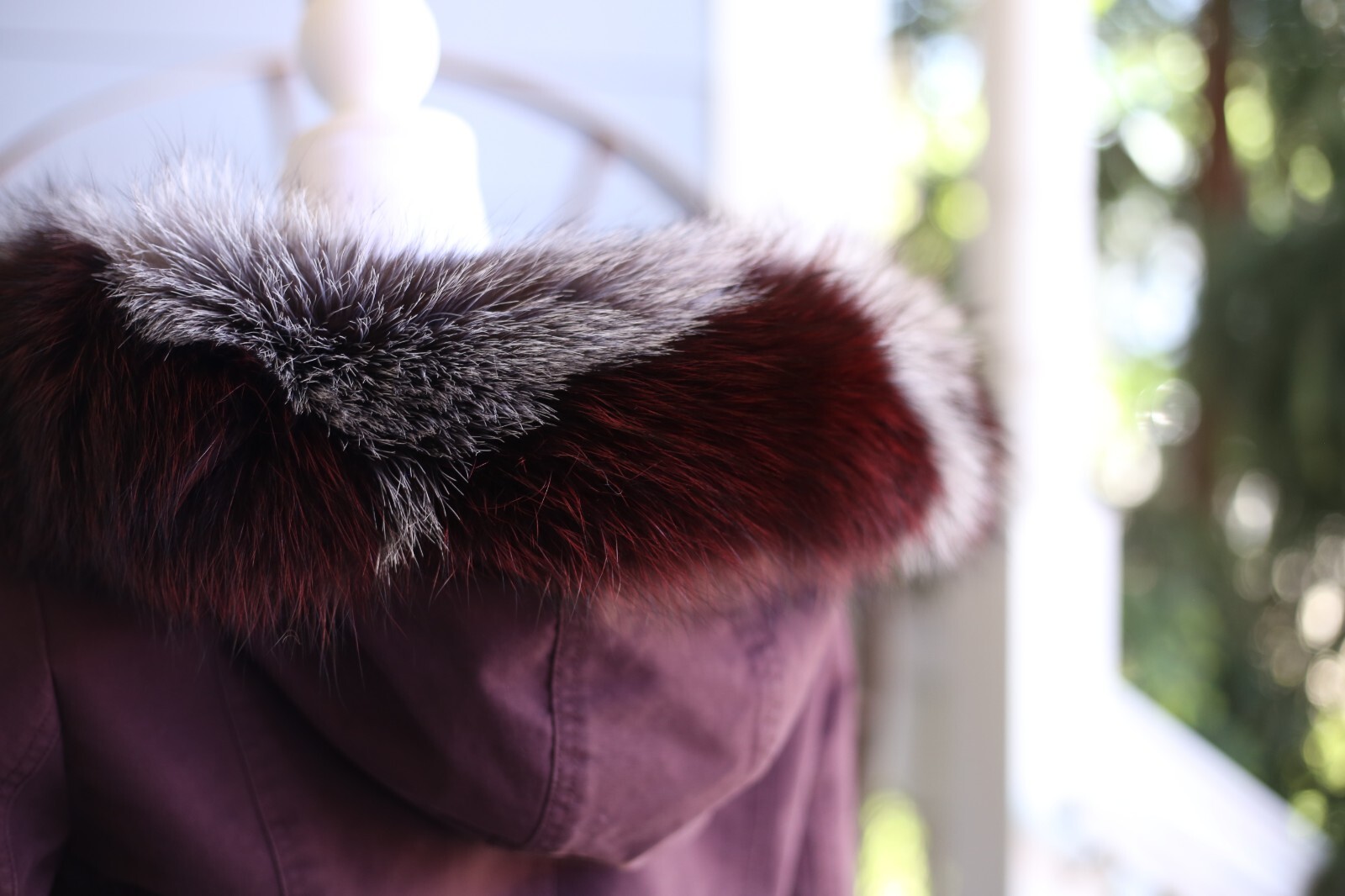 Manteau de luxe en fourrure violette Dawn Levy Maci merlot taille XS | eBay