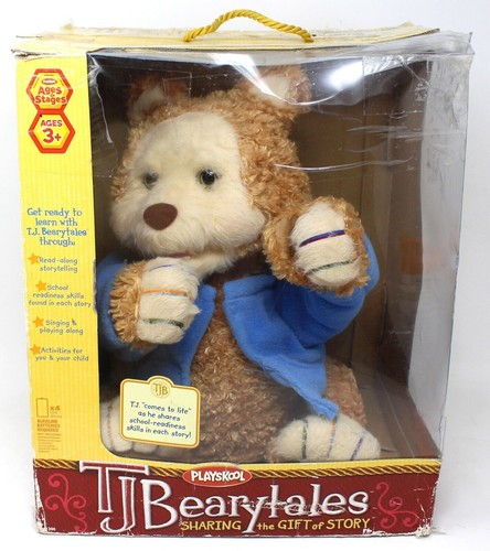 TJ Bearytales Teddy Bear Playskool Talking Moving Animated Stuffed ...