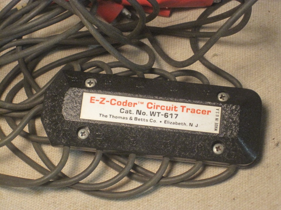 E-Z- Coder Circuit Tracer WT-617 Thomas & Bates electical electric htf ...