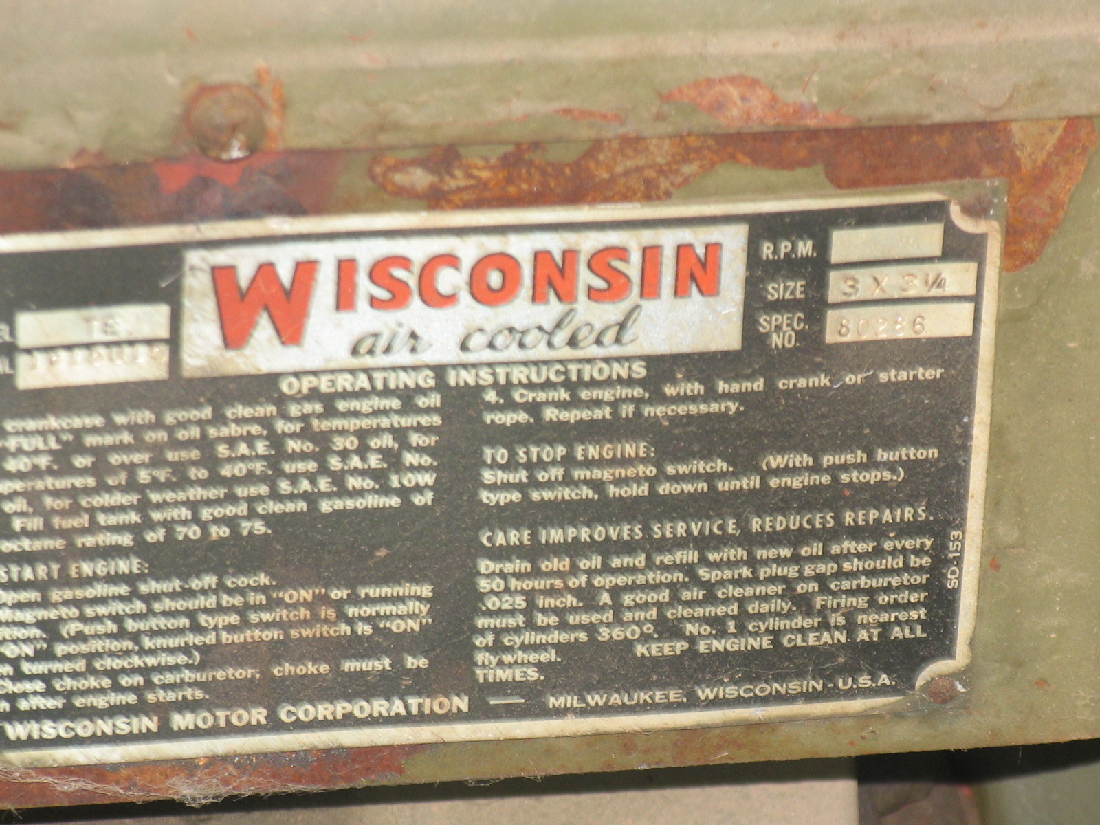 Wisconsin Engine Motor Magneto Mag Works | eBay