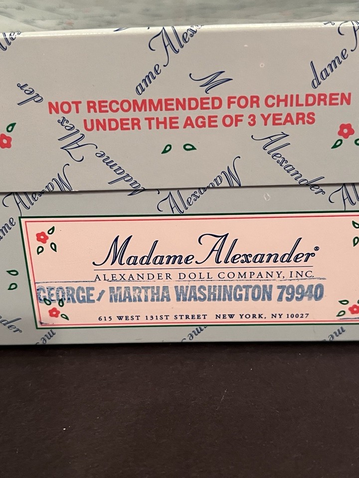 Madame Alexander George & Martha Washington 79940 8" Dolls New in Box ...