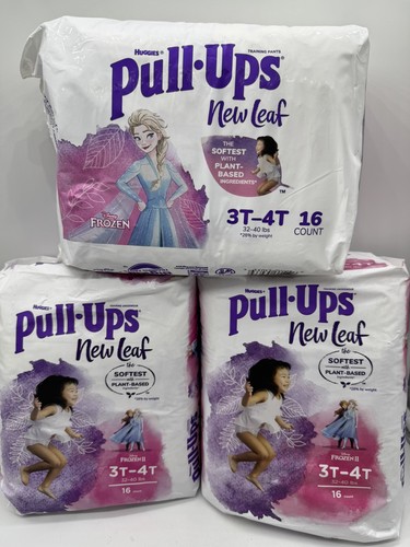 (3) HUGGIES Frozen 2 PULL-UPS NEW LEAF Underwear 3t-4t 32-40lb 16ct COMBINESHIP | eBay