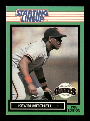 1989 Kenner Starting Lineup Card Kevin Mitchell his mvp season great 4 ...