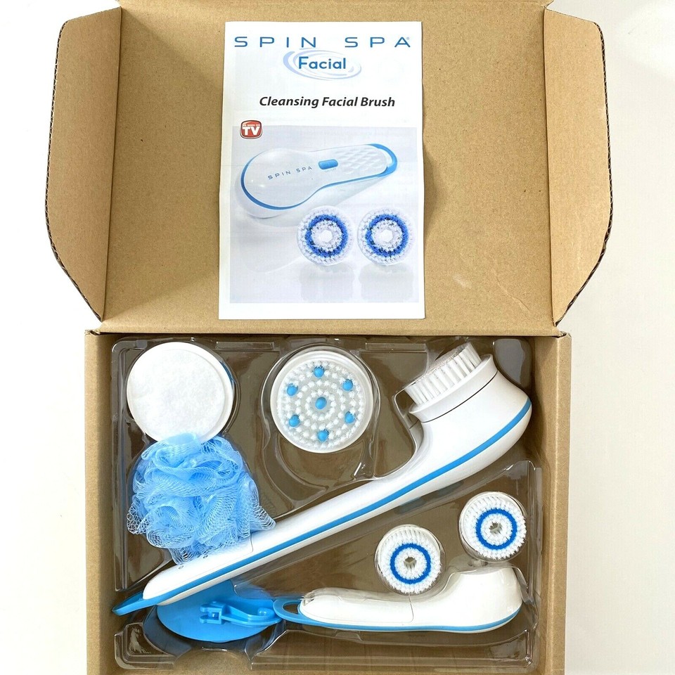 Spin Spa Body Brush And Facial Deluxe Exfoliating Kit w/ Attachments ...