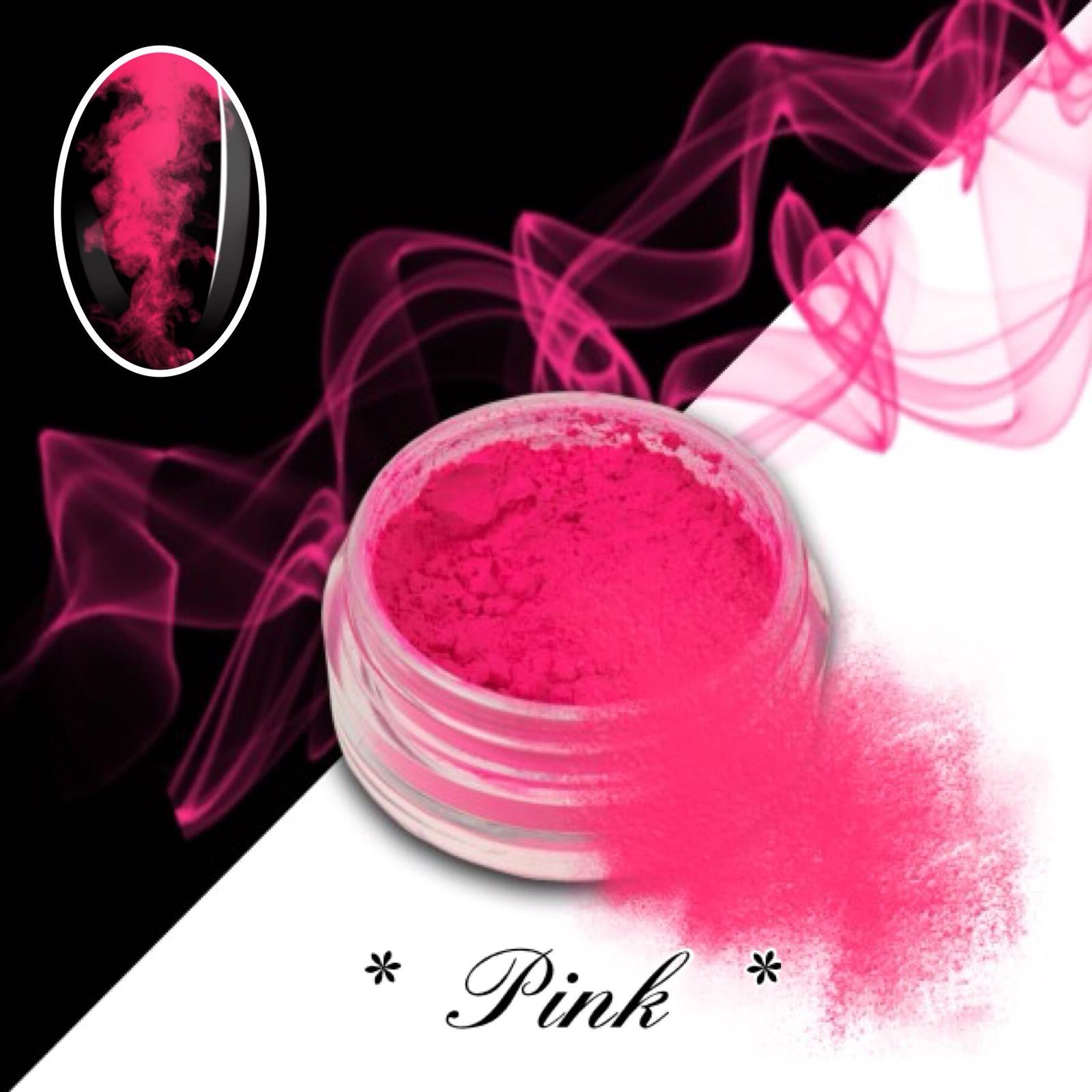 SMOKY EFFECT NAIL POWDER Smoke Neon Rainbow Dust Pigment Decoration ...