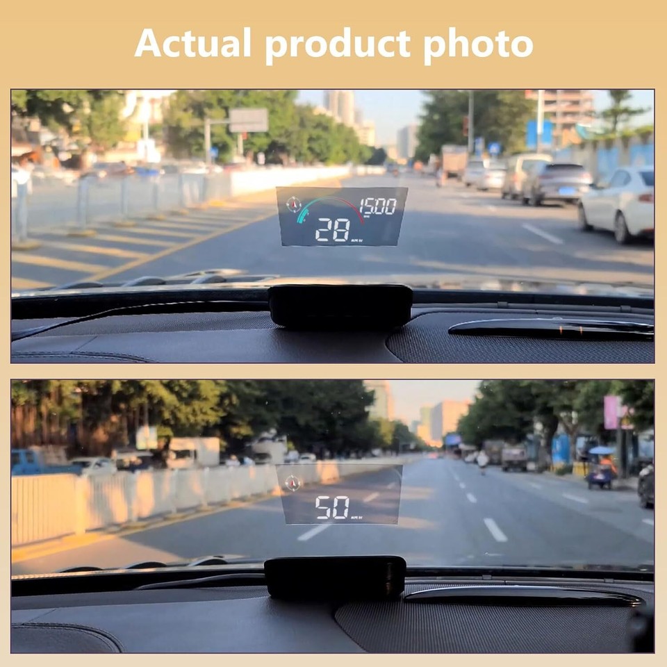 Speedometer Projector Digital GPS Speed Overspeed Heads Up Display Car ...